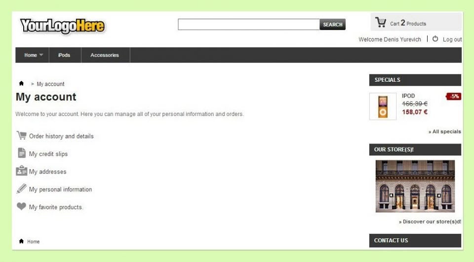 User Account in Prestashop | BelVG Blog