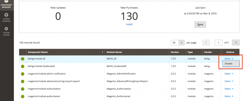 How To Enable Disable Extensions In Magento 20 Belvg Blog