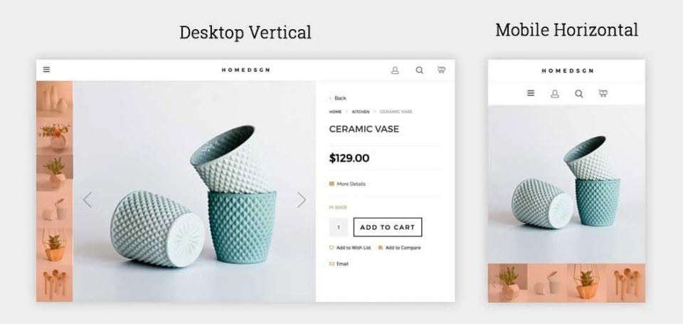 How To Change Fotorama Thumbnails Alignment on Mobile Devices in Magento 2 | BelVG Blog