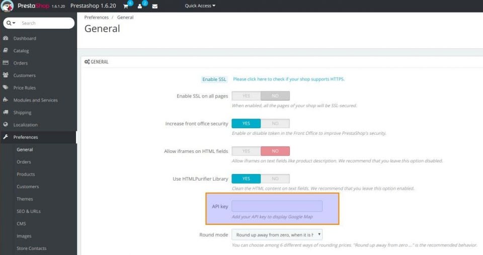 How to add Google Maps API key in PrestaShop | BelVG Blog