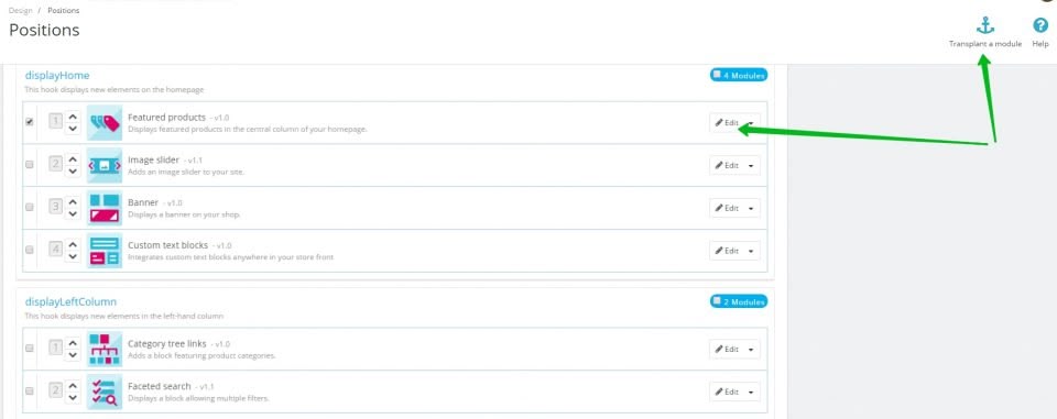 How to Change Modules Position in Prestashop 1.7 | BelVG Blog