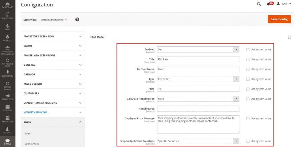 How To Use The Admin Configuration Scopes In Magento 19 And 22