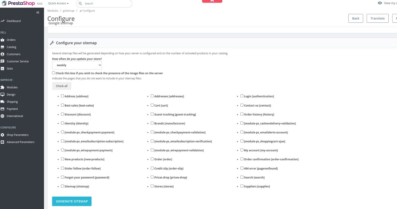 How to Create a Sitemap in PrestaShop 1.7 | BelVG Blog